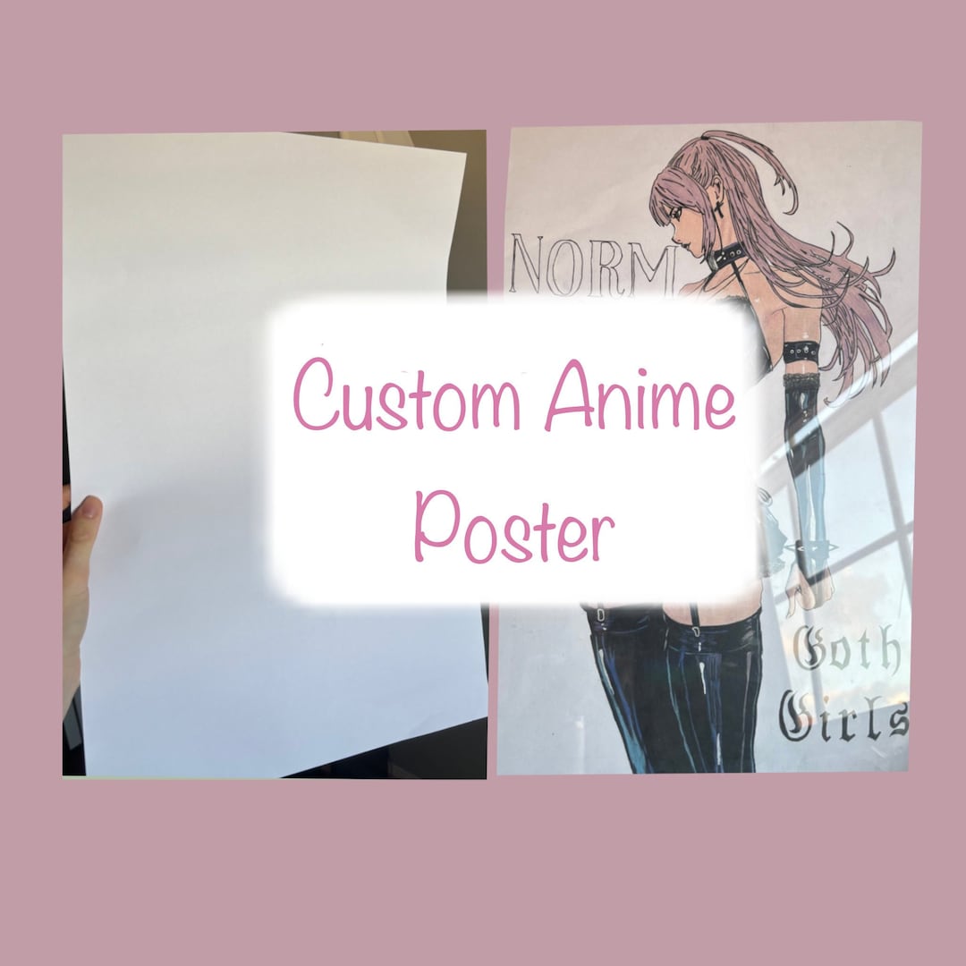 Customizable Anime Poster - Etsy