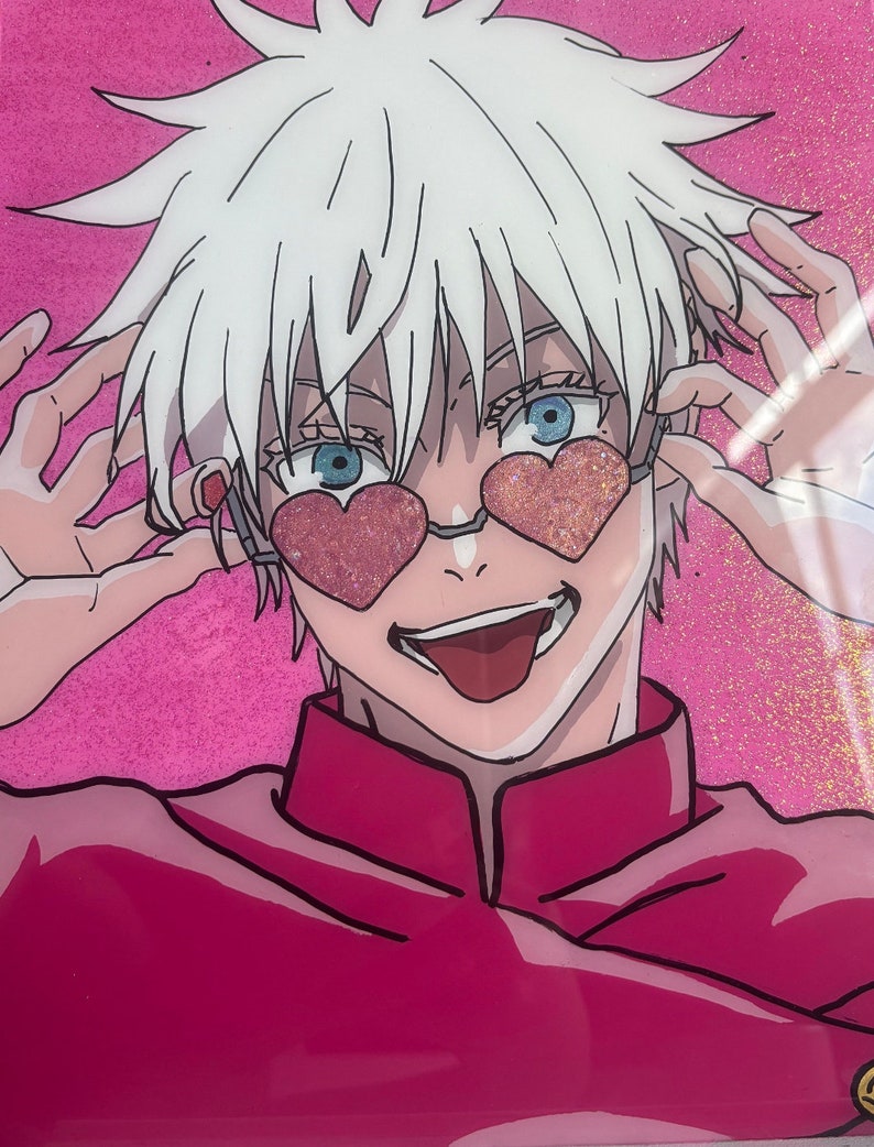 CUSTOM Gojo Satoru 8x10 JJK Anime Glass Painting - Etsy