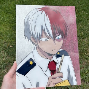 Shoto Todoroki Ice Cream 11 X 8.5 MHA Anime Glass Painting - Etsy