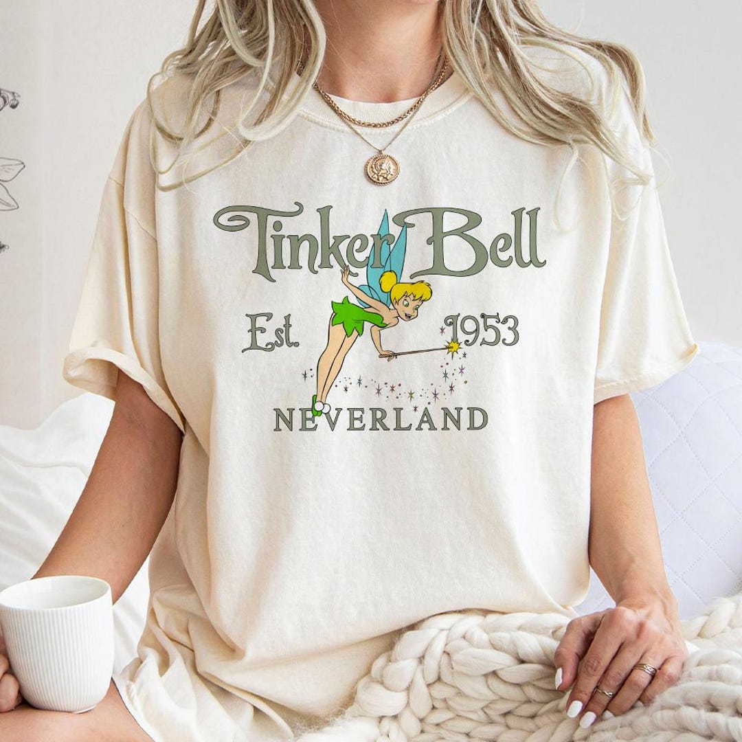 Vintage Tinker Bell Tank Top, Tinkerbell 1953 Neverland Shirt, Fairy ...