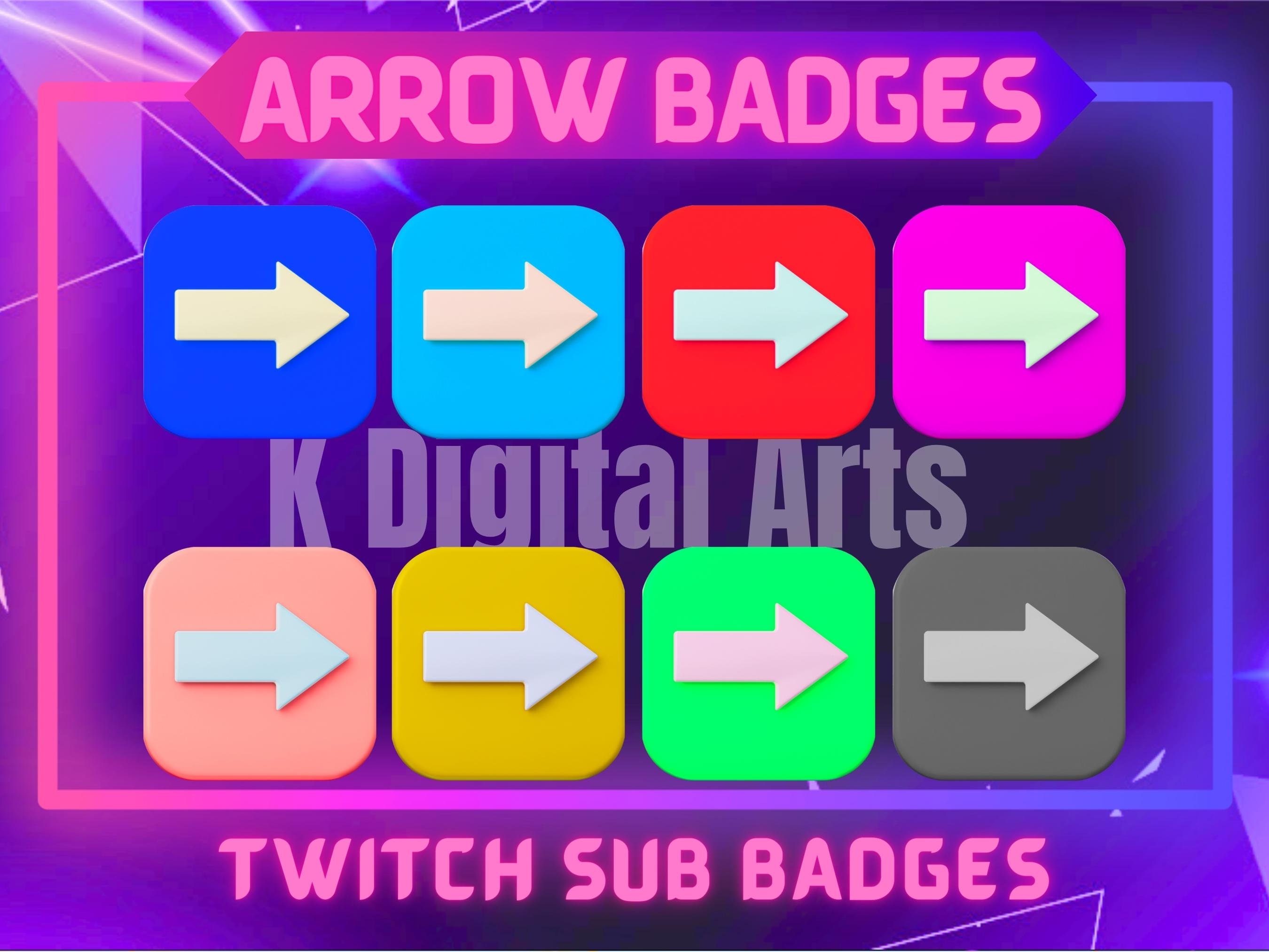 Twitch Sub Badge Discord Badge Sub Badges 3D Sub Badges - Etsy