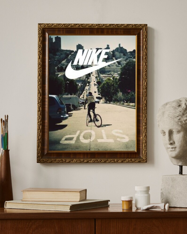 Nike Printable Digital Wall Art Print Nike Bicycle Wall Art Poster Nike ...