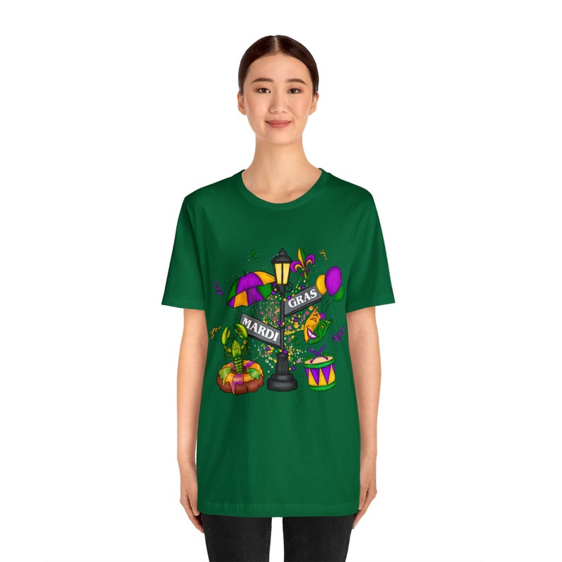 Mardi Gras Soft Cotton and Quality Print Unisex Jersey Short Sleeve Tee ...