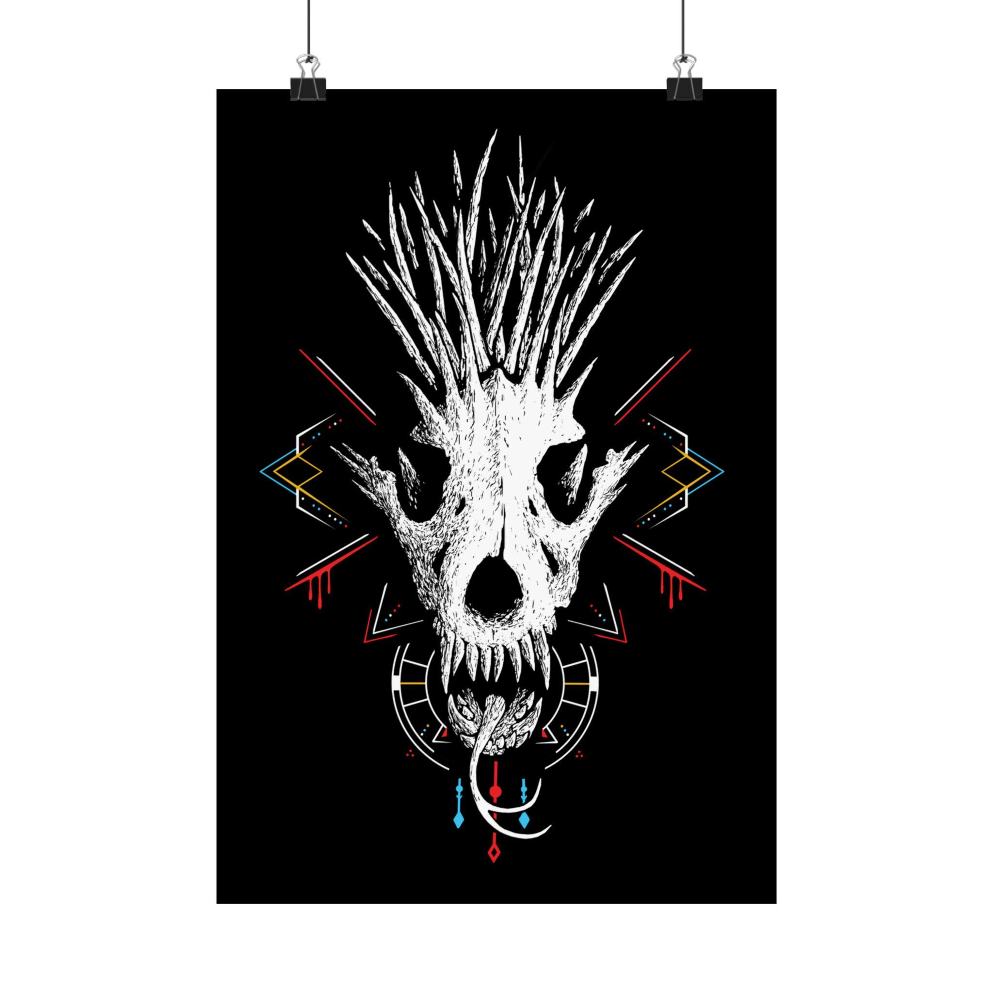 Chupacabra Poster, Matte Vertical Cryptid Print, Fantasy Creature Wall ...