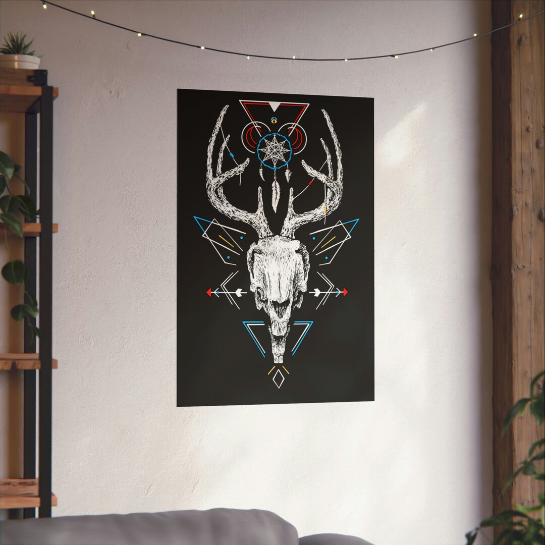 Animal Fantasy Artwork, Cryptid Wall Art, Skull Art, Jackalope Art ...