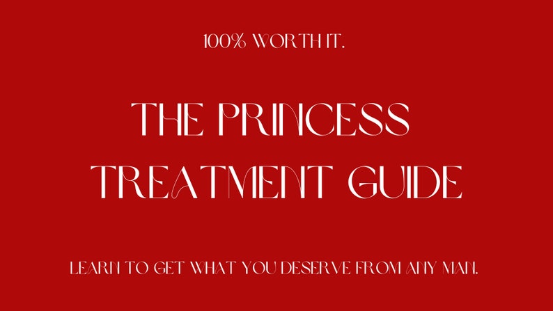The Princess Treatment Guide - Etsy