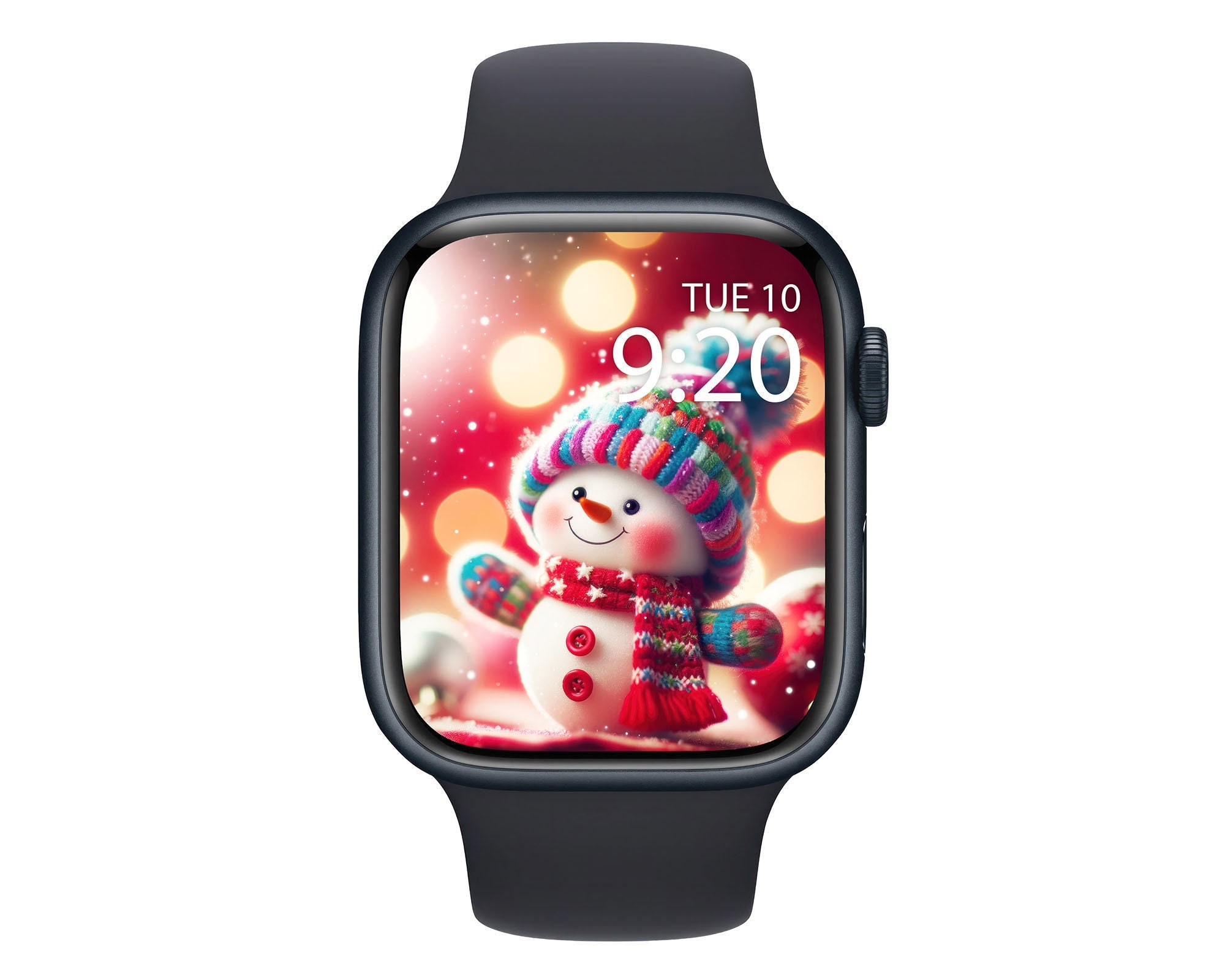 Snowman Apple Watch Wallpaper, Cute Christmas Snowman Christmas Watch ...