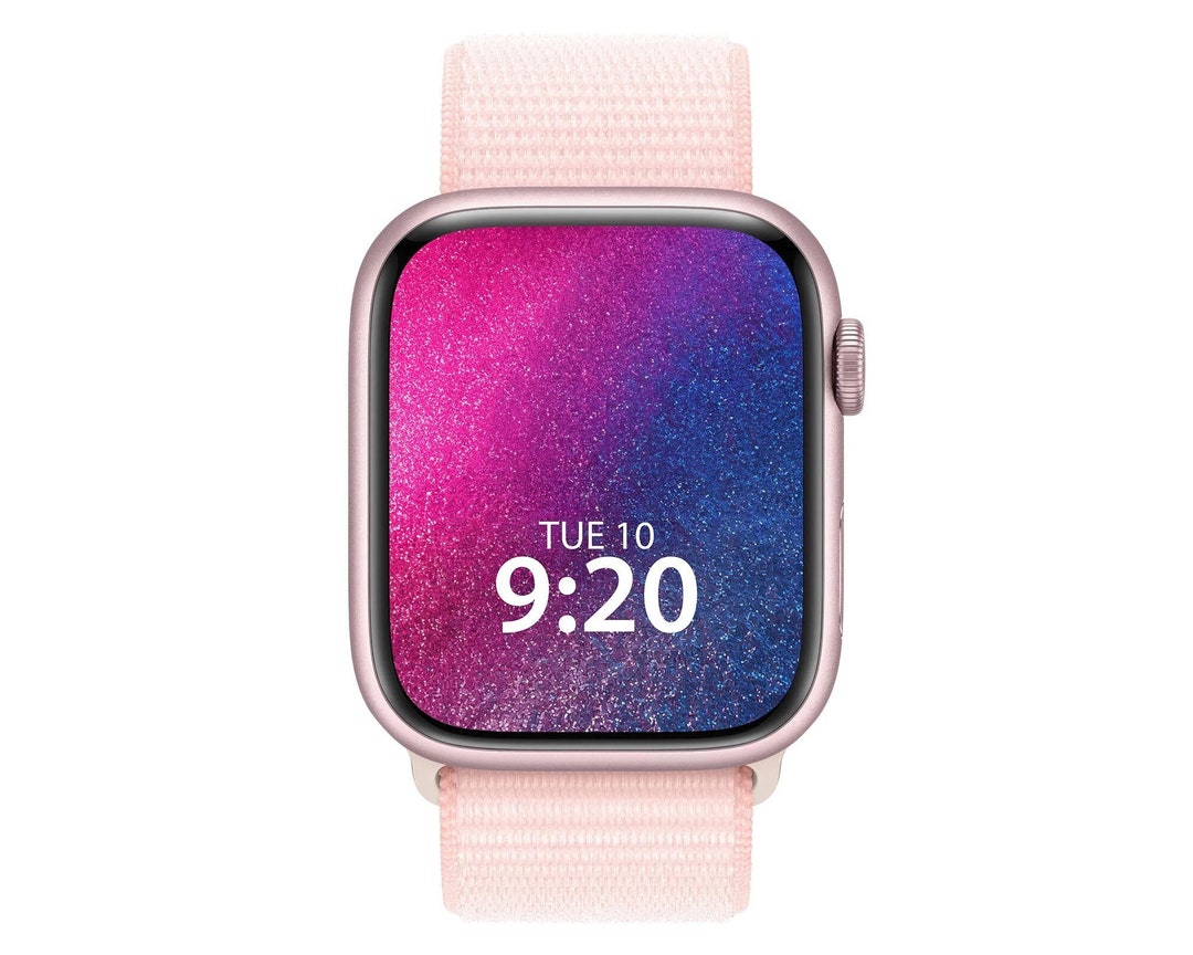 Glitter Apple Watch Wallpaper, Aesthetics Sparkly Apple Watch Face ...