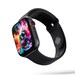 Neon Skull Apple Watch Wallpaper, Spooky Smoke Background (digital ...