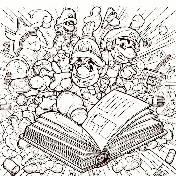 Super Mario 3 Coloring Pages