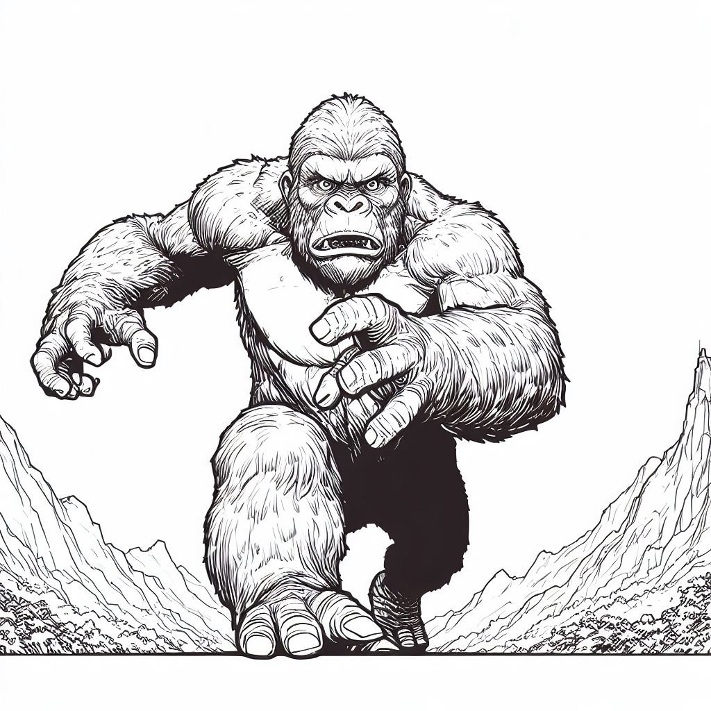 Dibujos de King Kong 20 para colorear - Etsy México
