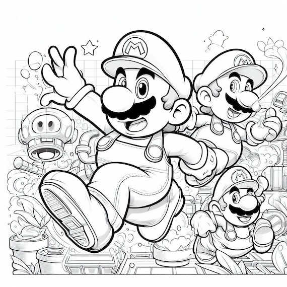 Free Mario And Luigi Coloring Pages Printable
