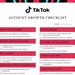 Digital and Editable Tiktok Daily Growth Checklist Tiktok Planner ...