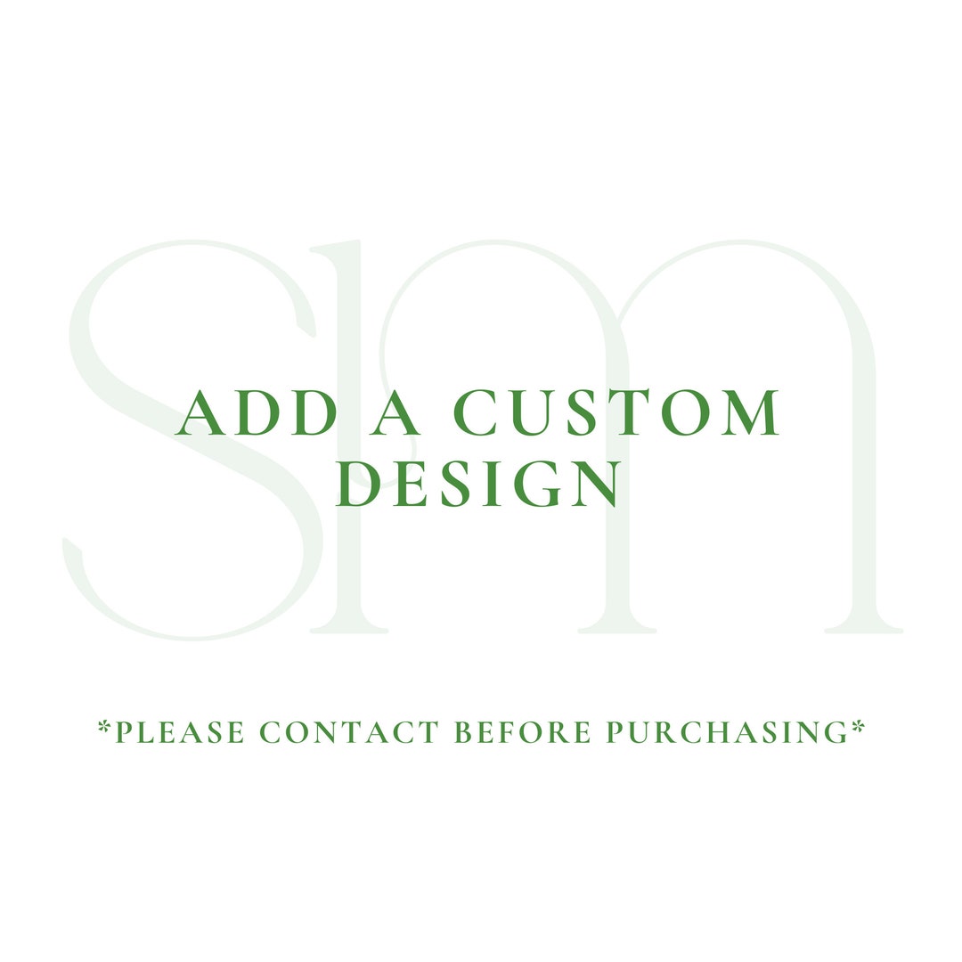Additional Customization and Design Services - Etsy