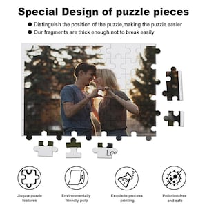 Personalized Mini Photo Message Puzzle,custom Secret Message Jigsaw ...