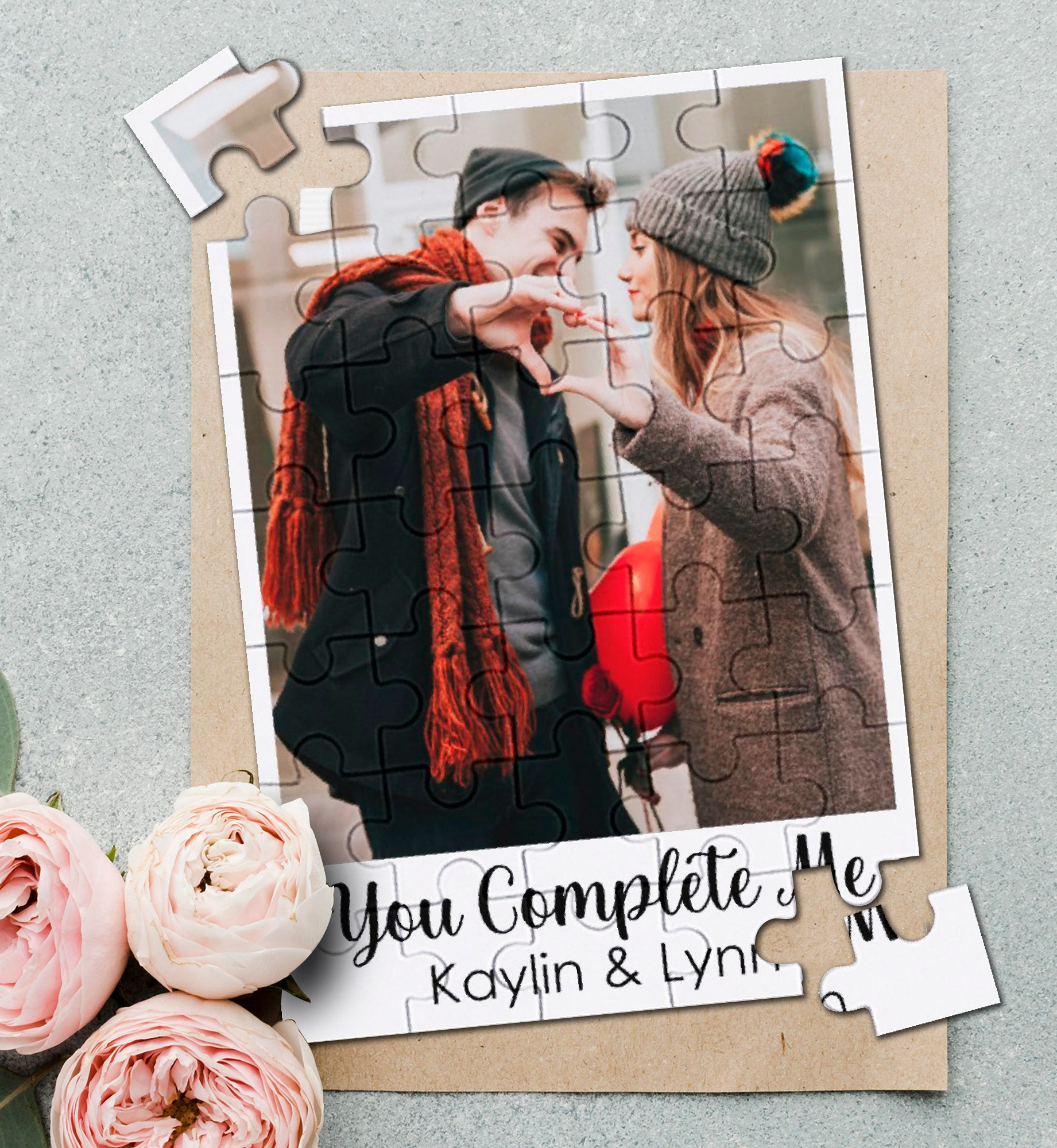 Personalized Mini Photo Message Puzzle,custom Secret Message Jigsaw ...