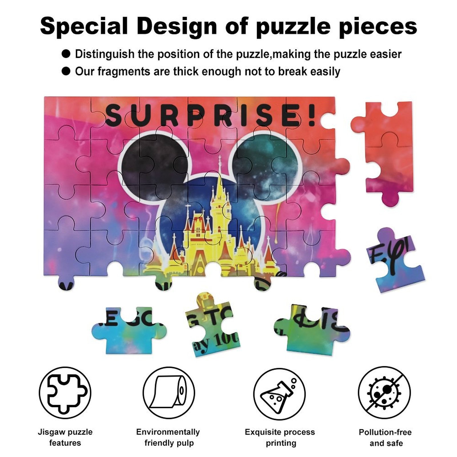 Personalized Surprise Disney Trip Puzzle,we're Going to Disney Jigsaw ...