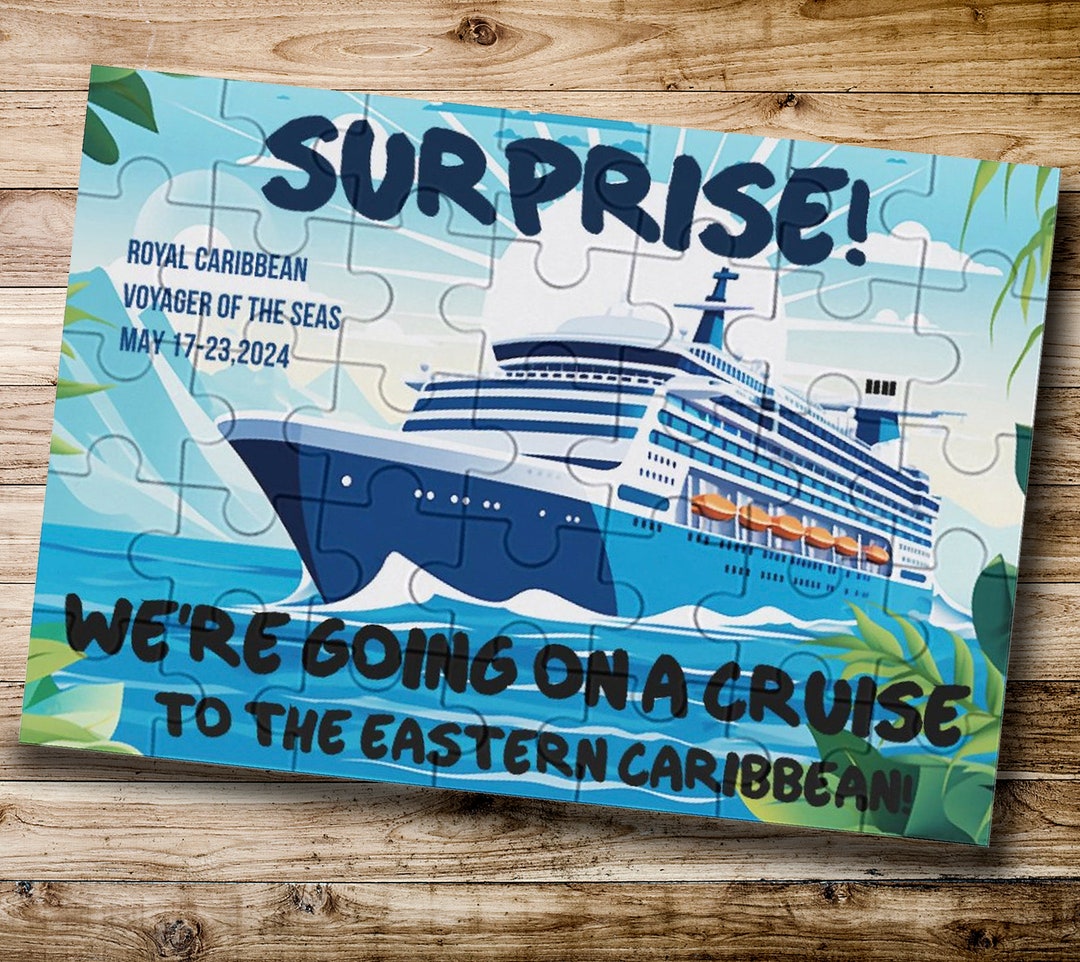 Surprise Cruise Reveal Puzzle, Personalized Destination Travel Jigsaw ...