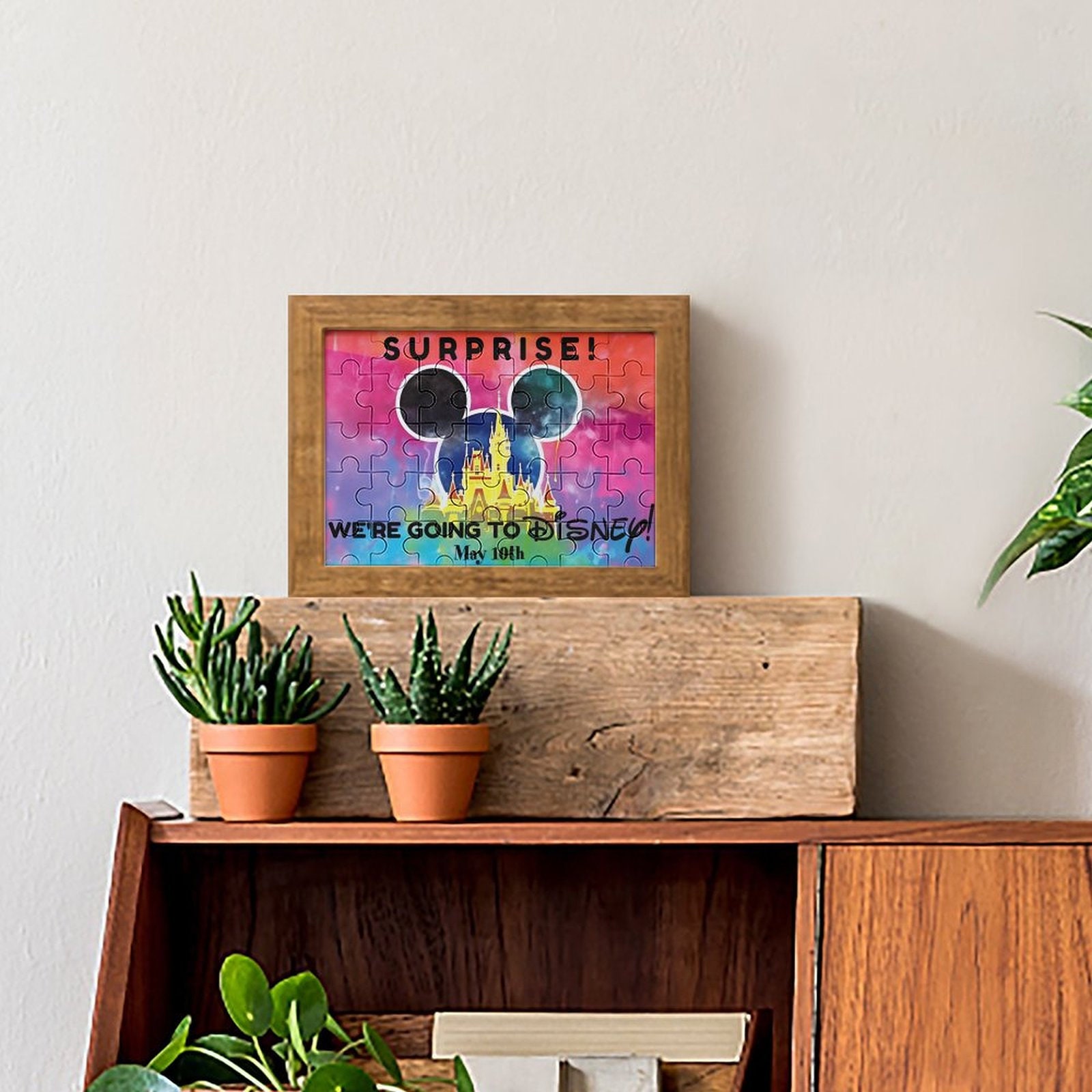 Personalized Surprise Disney Trip Puzzle,we're Going to Disney Jigsaw ...