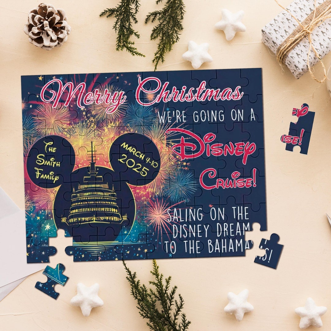Personalized Disney Cruise Surprise Gift,disney Reveal Puzzle,disney ...