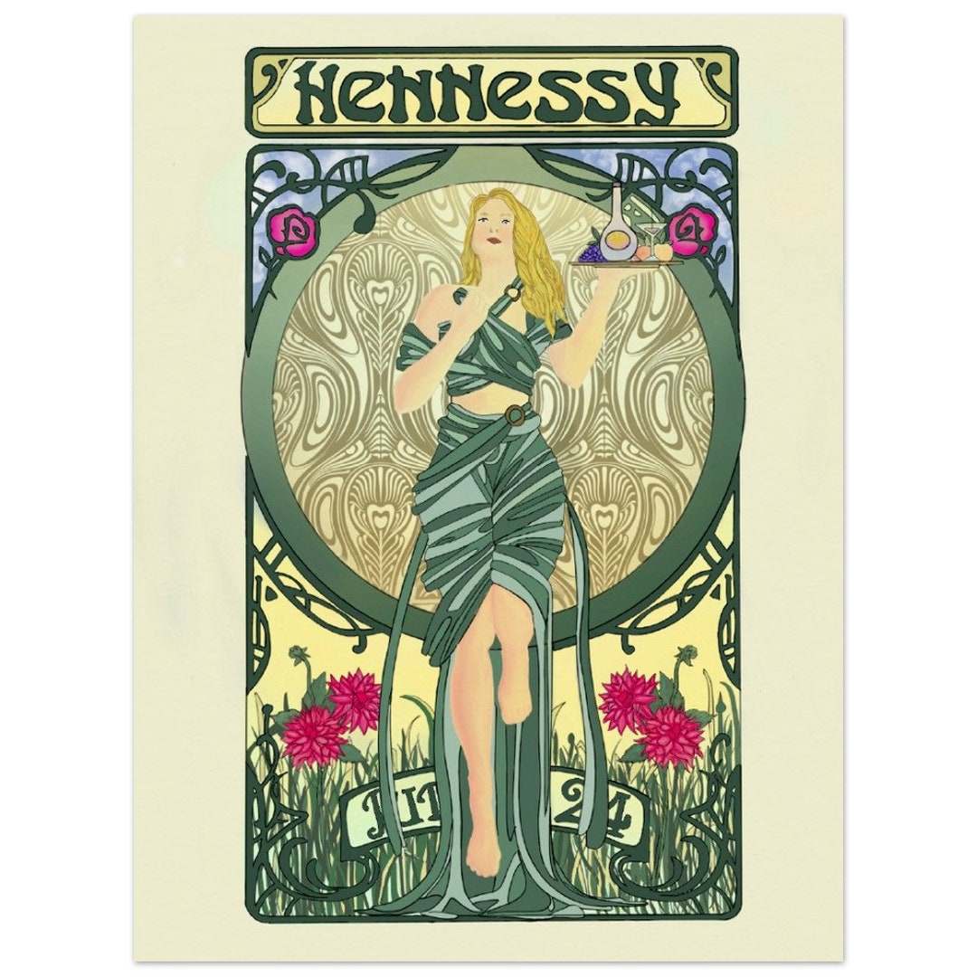 Hennessy Nouveau- Museum-quality Matte Paper Poster - Etsy