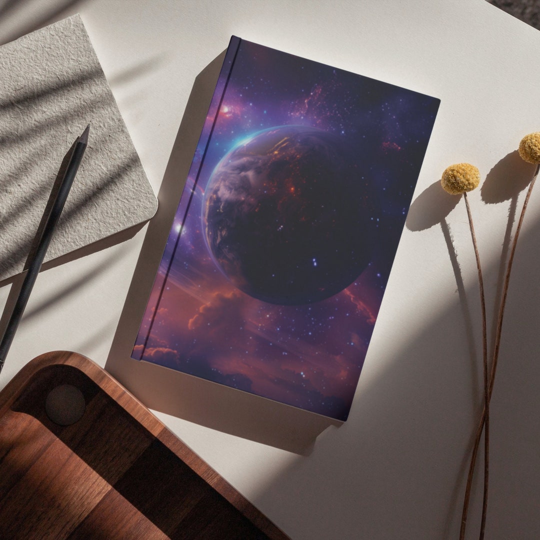 Space Notebook, Planet Journal, Galaxy Lined Pages Notebook, Spacial ...