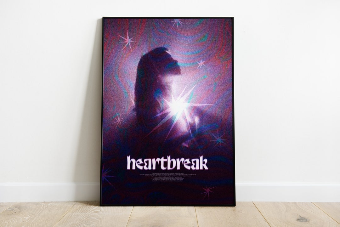 Heartbreak Vintage Wall Art Retro Poster Print Wall Decoration Love ...