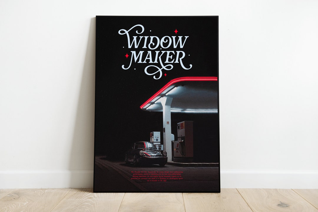 The Widowmaker Automotive Illustration Motorsport Print Gift for Car ...