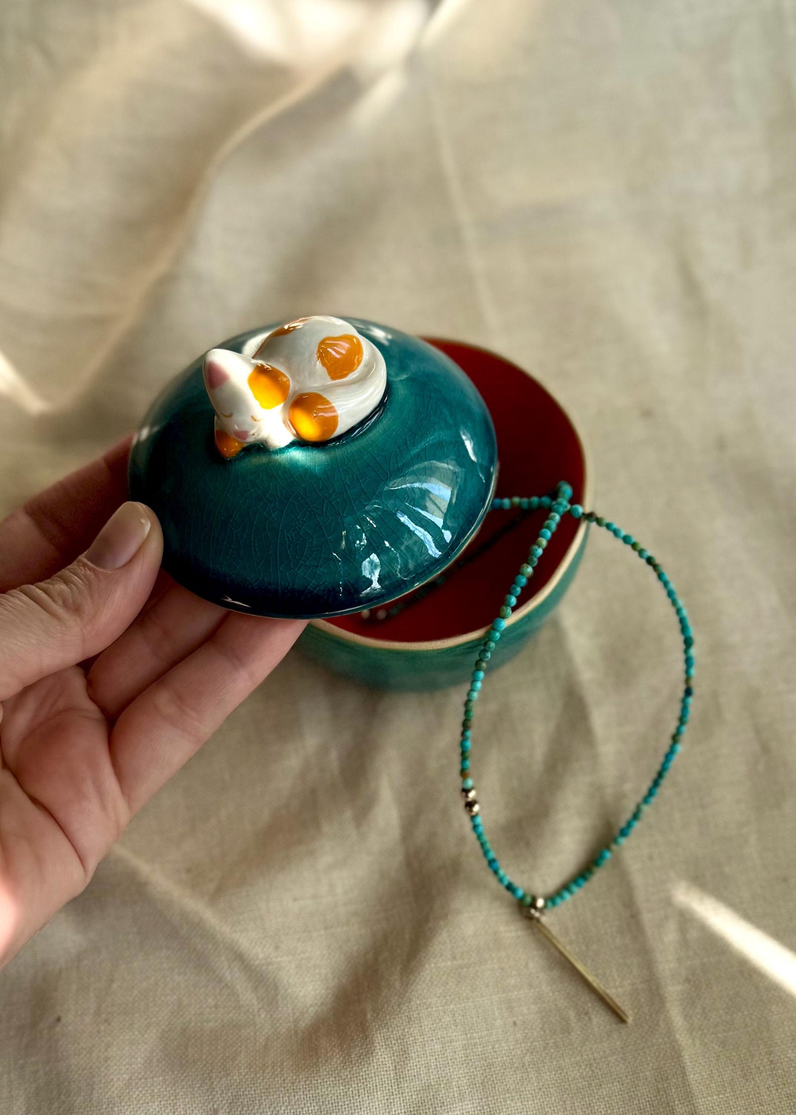 Ceramic Box With Lid – 3 Animal Designs to Choose, Trinket Storage ...