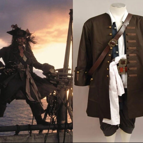 Jack Sparrow Cosplay Coat - Etsy