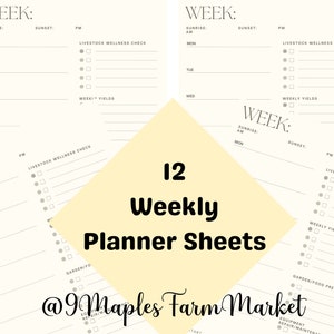 Homestead Calendar 2024, Farm Planner, Farmhouse Organization ...