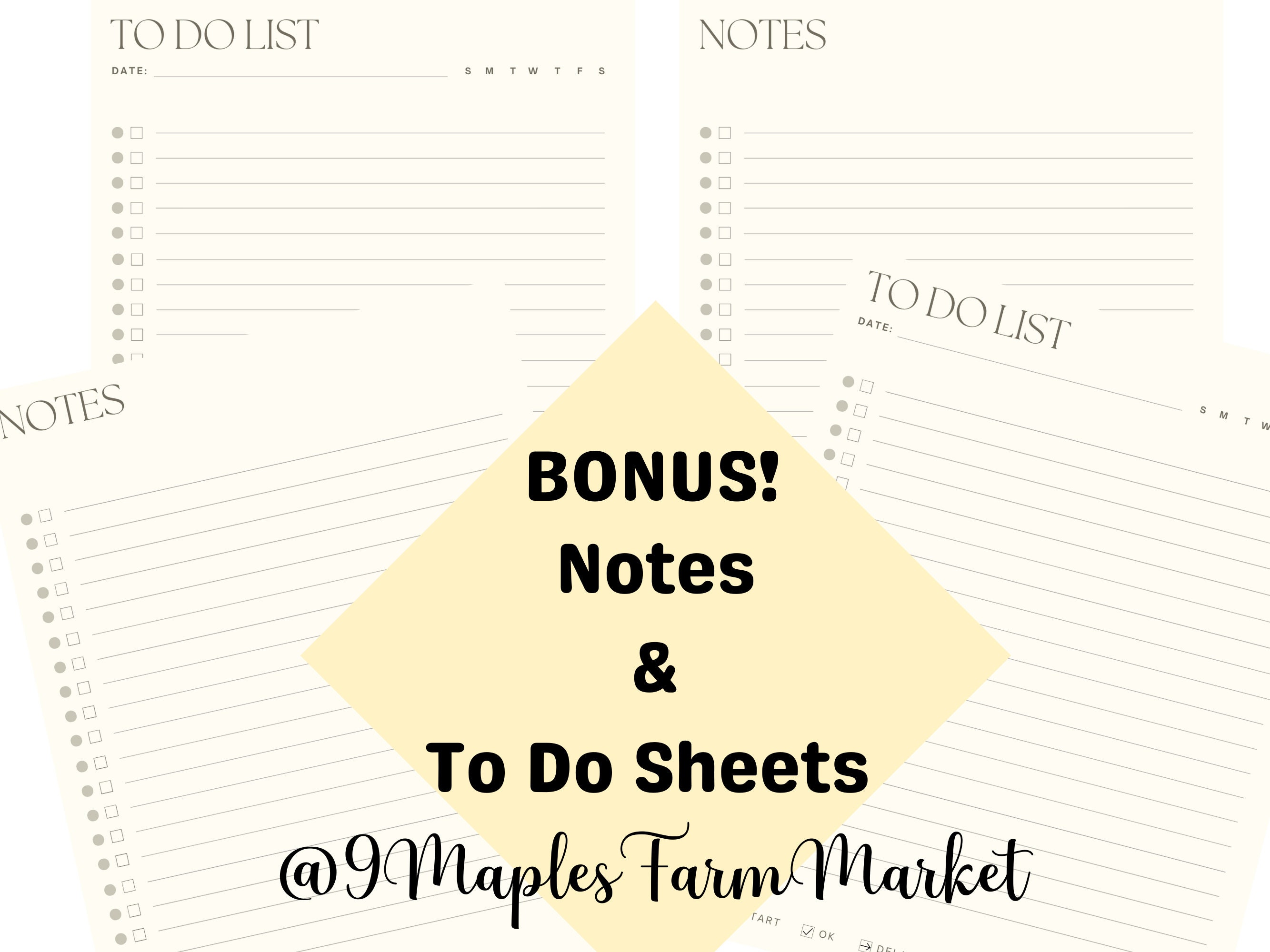 Homestead Calendar 2024, Farm Planner, Farmhouse Organization ...