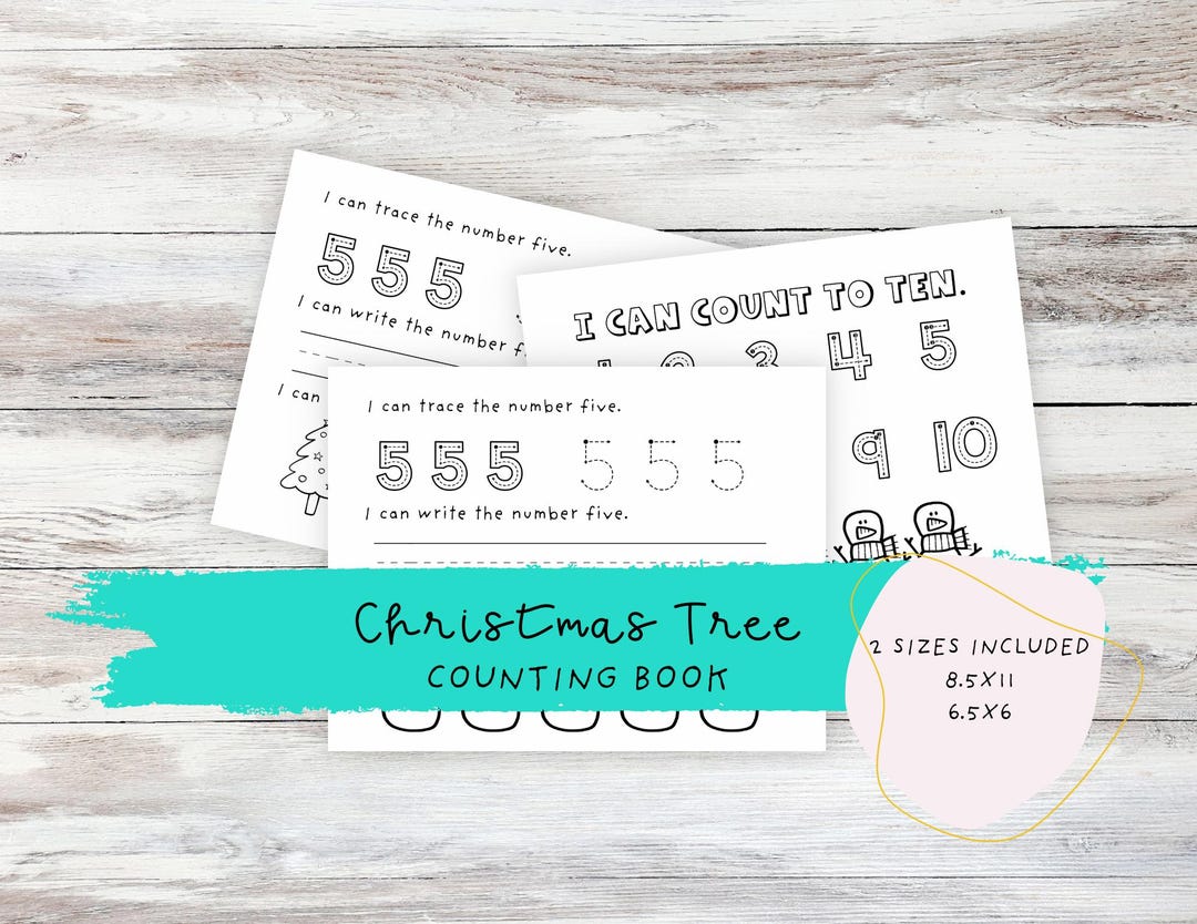Snowman Counting Booklet - Etsy