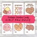 Pan Dulce/sweet Bread Printable Valentine Cards - Etsy