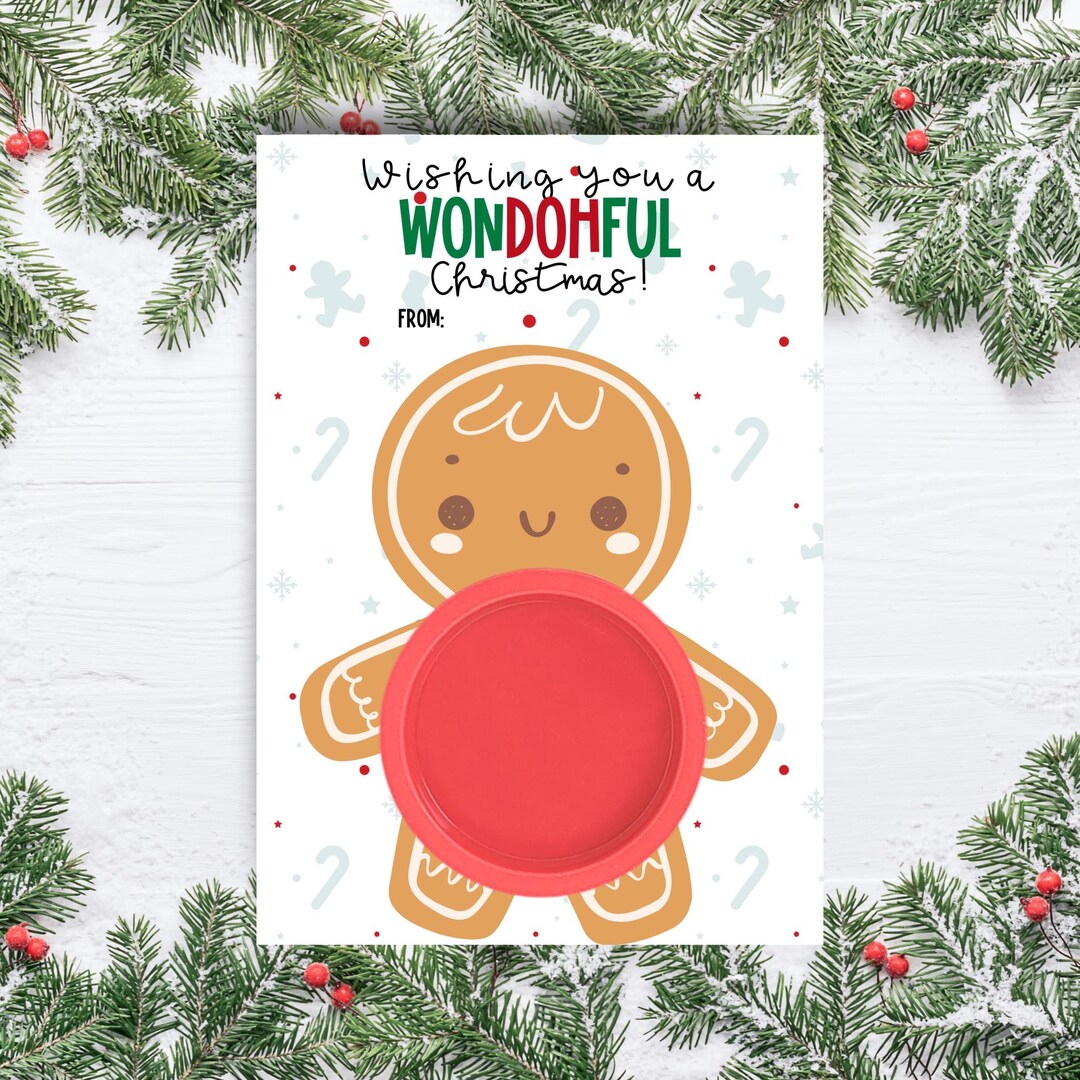 Christmas Play Doh Card Printable - Etsy