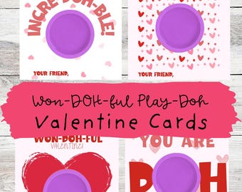 Valentine Play Doh Card Printable - Etsy
