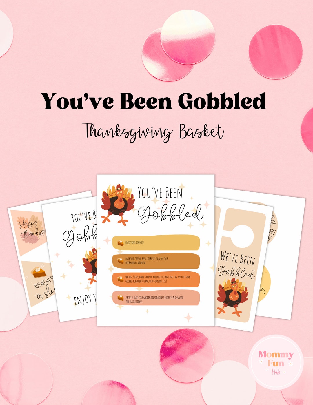 You've Been Gobbled Printable Bundle We've Been - Etsy