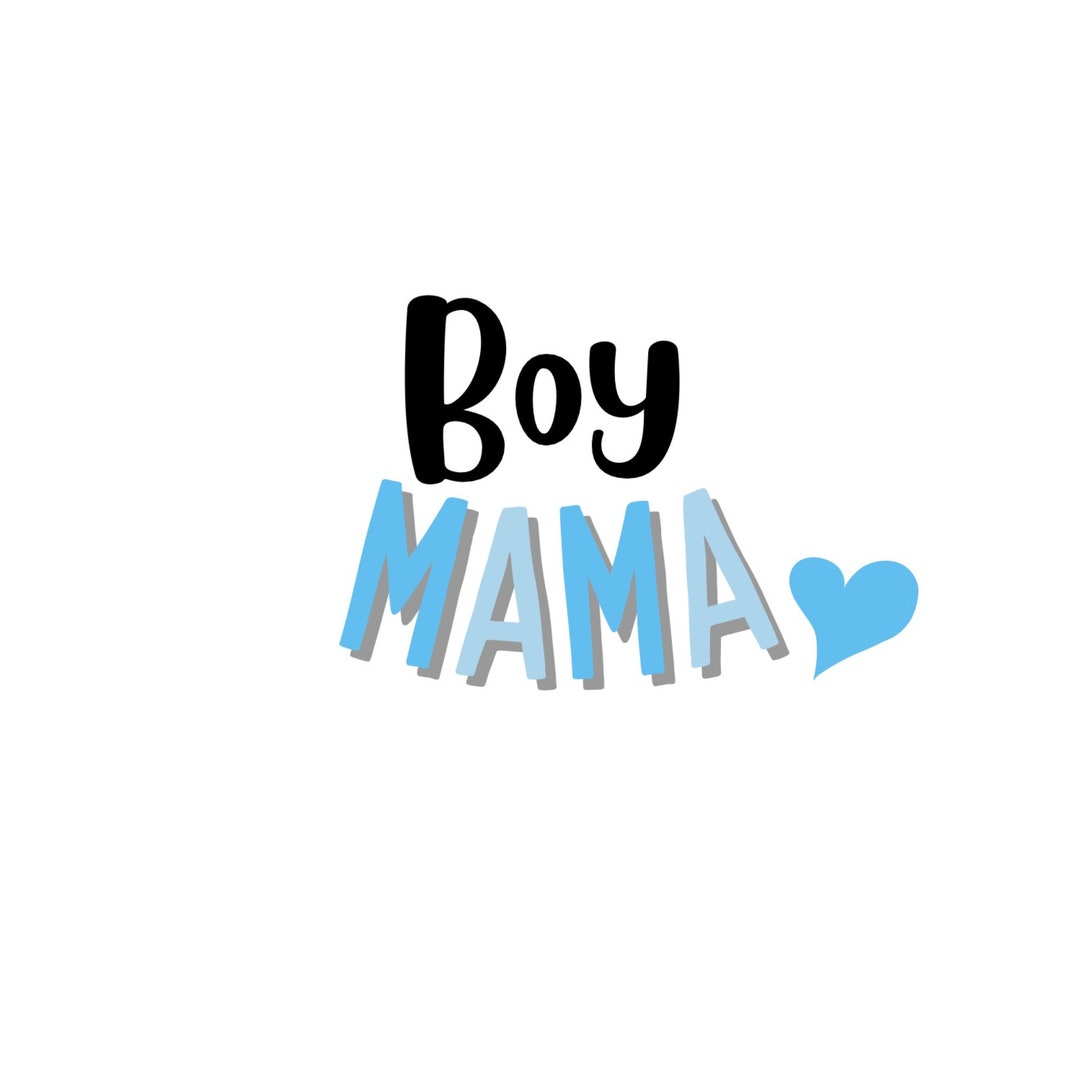 Boy Mama PNG. - Etsy