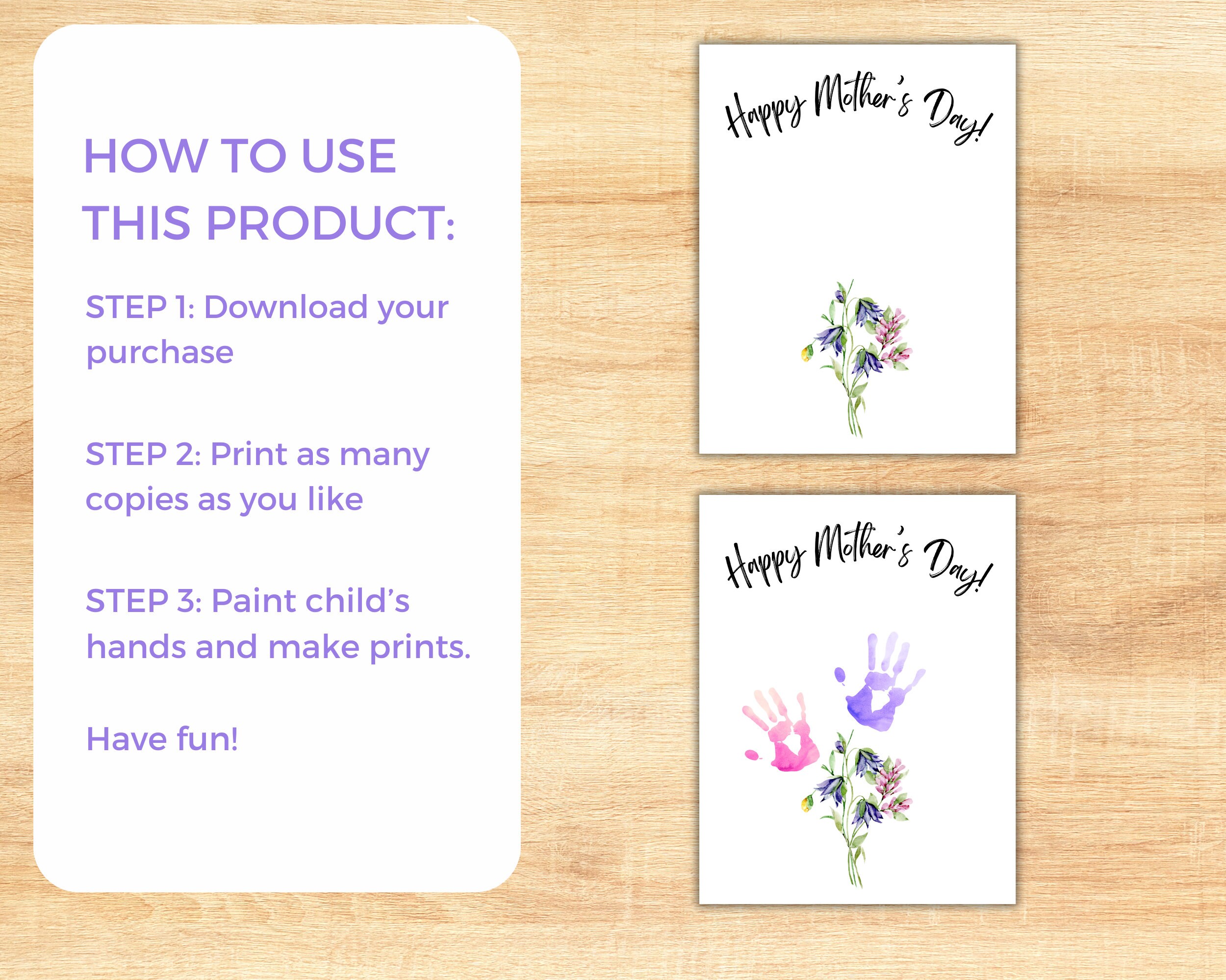 Mothers Day Handprint Craft for Kids, Mothers Day Handprint Art ...