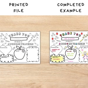 Teacher Appreciation Week Printable All About My Teacher Teacher ...