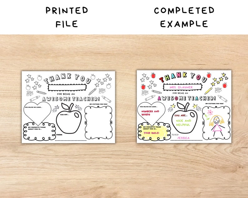 Teacher Appreciation Week Printable All About My Teacher Teacher ...