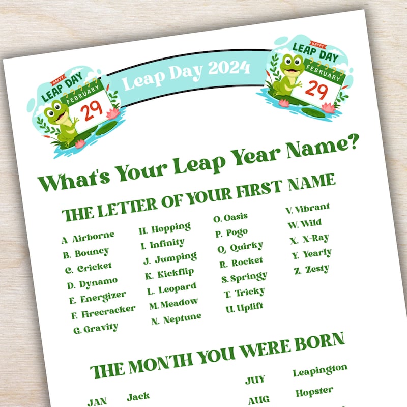 Leap Year - Etsy