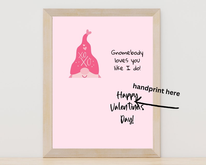 Valentine Handprint Art, Valentine Printable Craft, Handprint Art ...