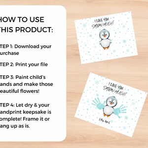 Penguin Handprint Craft Winter Handprint Art, Preschool Craft ...