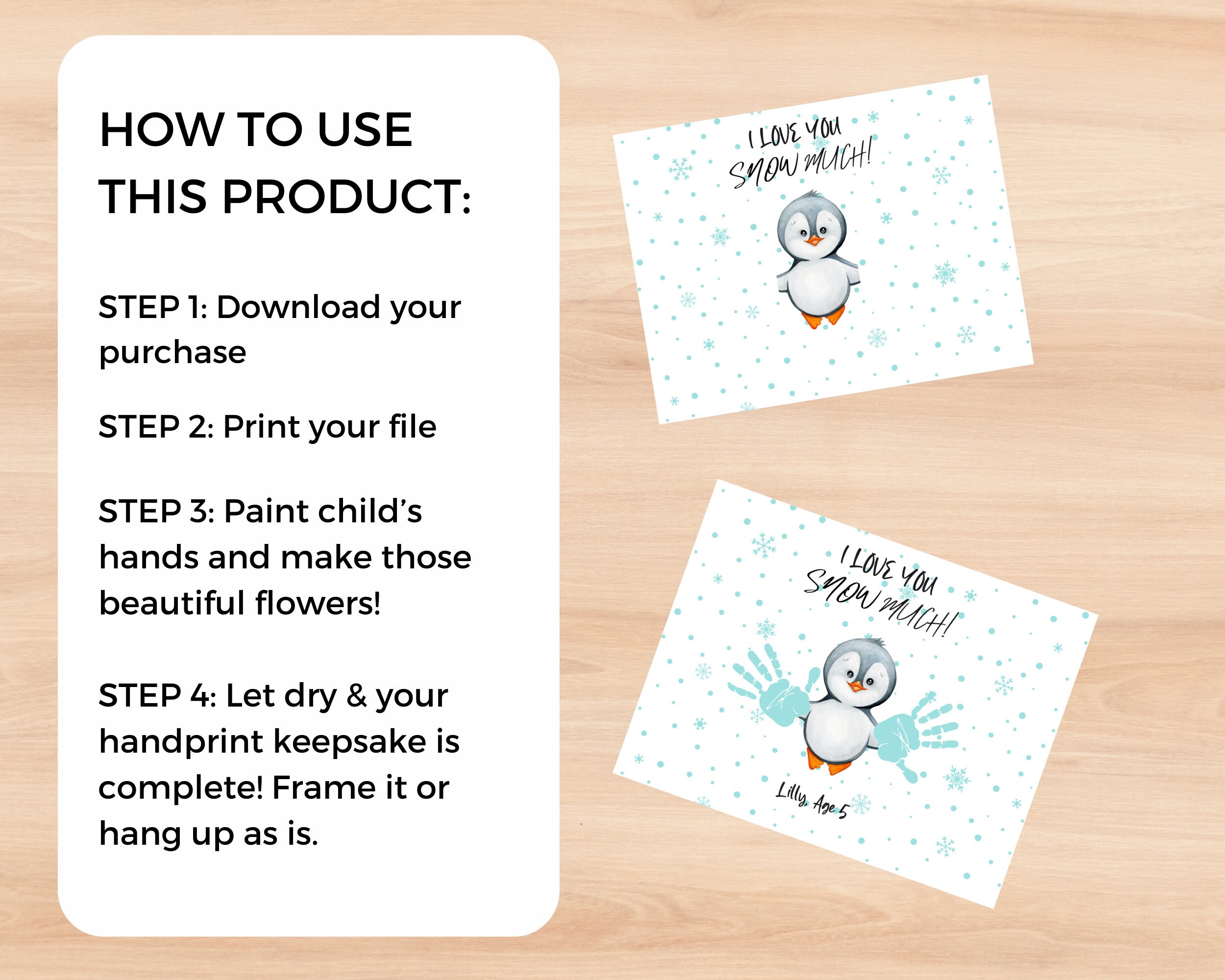 Penguin Handprint Craft Winter Handprint Art, Preschool Craft ...