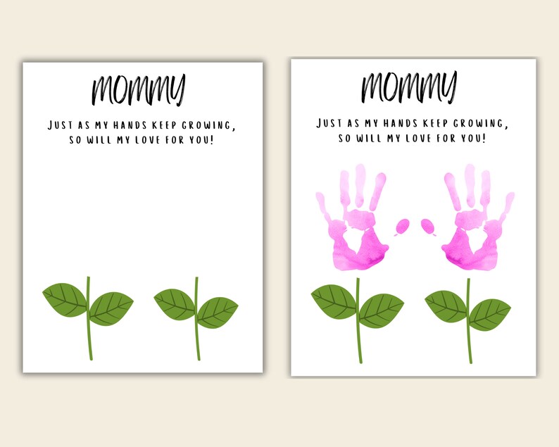 Mothers Day Handprint Craft for Kids, Toddler Mothers Day Crafts ...