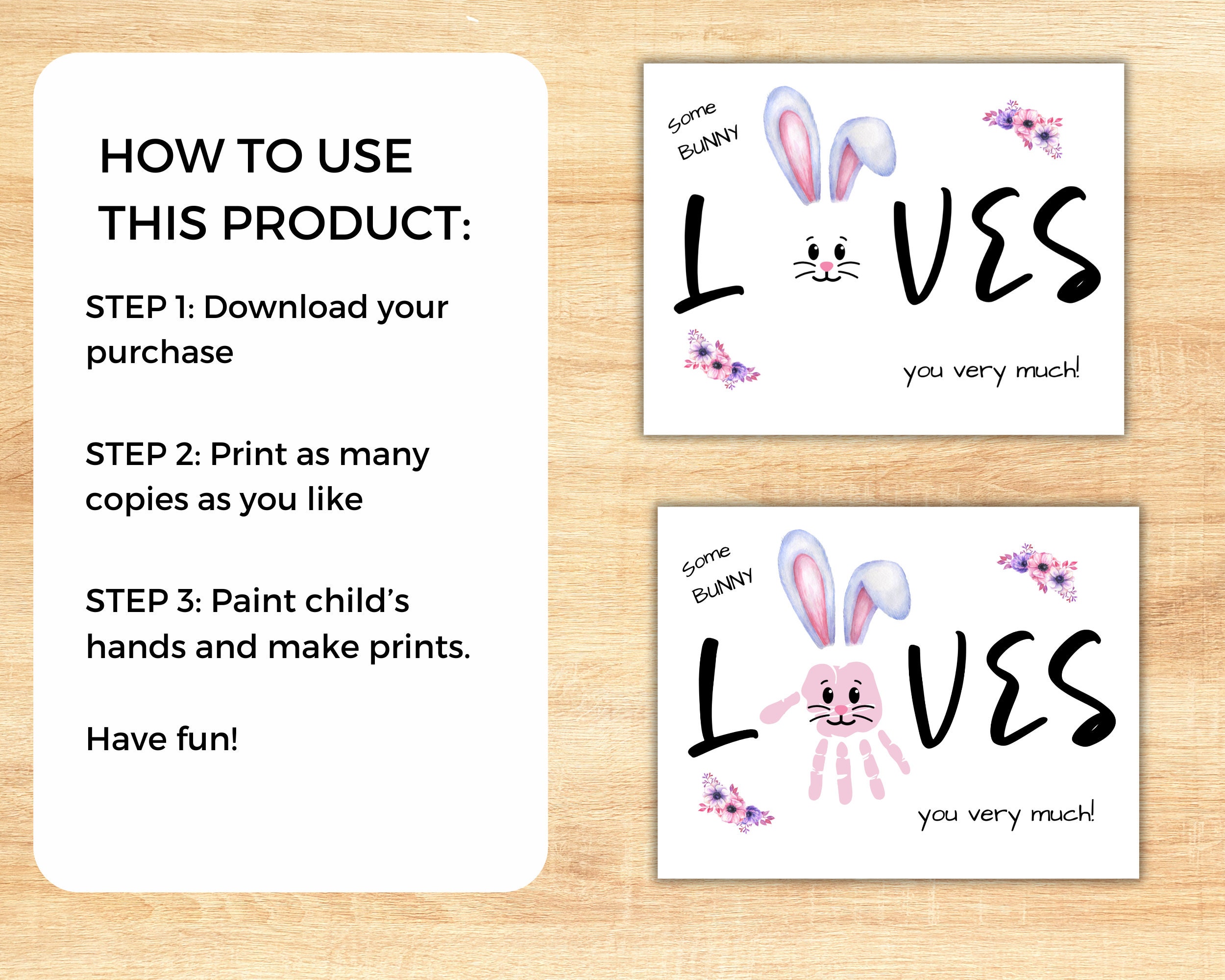 Handprint Bunny Keepsake Craft, Easter Handprint Craft, Some Bunny ...