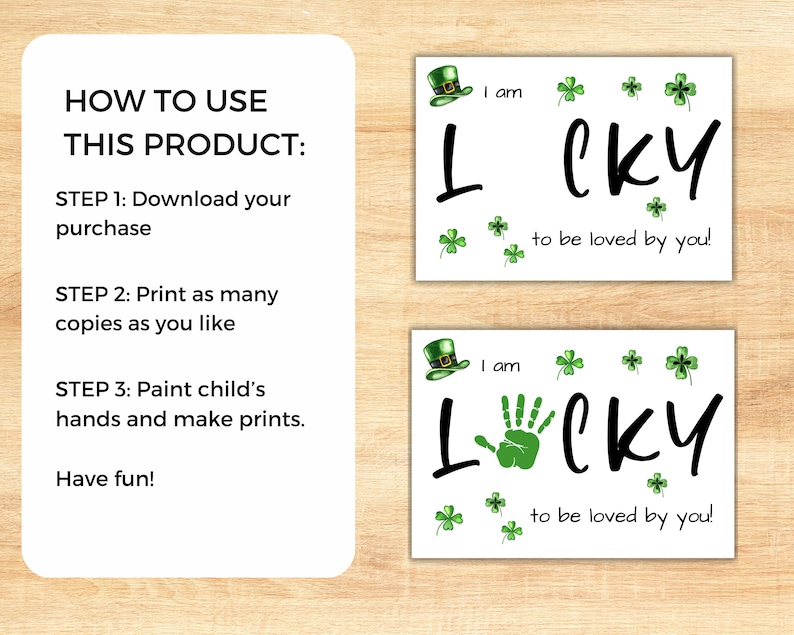 Saint Patricks Day Handprint Art Craft, Saint Patricks Day Printable ...
