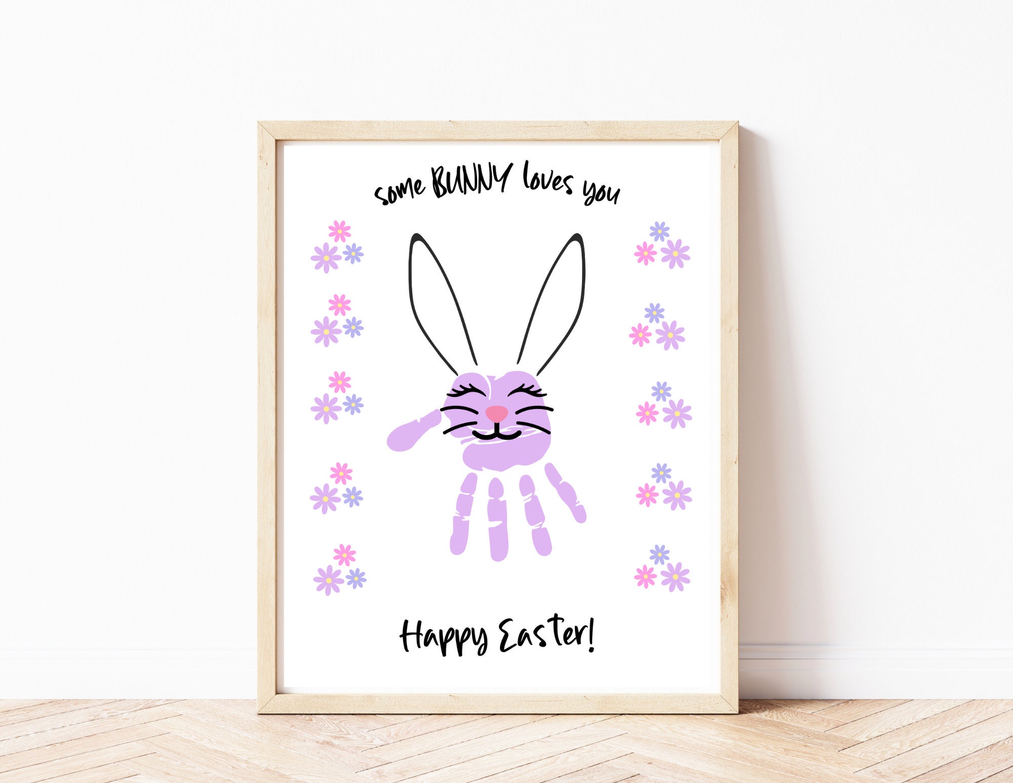 Some Bunny Loves You Handprint, Easter Handprint Craft, Easter Gift for ...
