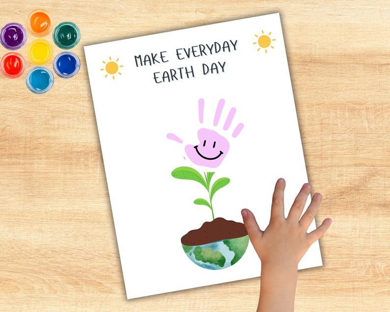 Earth Day Handprint, Earth Day Activity, Earth Day Craft, Earth Day ...